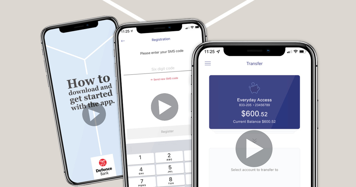 How to use our award-winning app. | Defence Bank