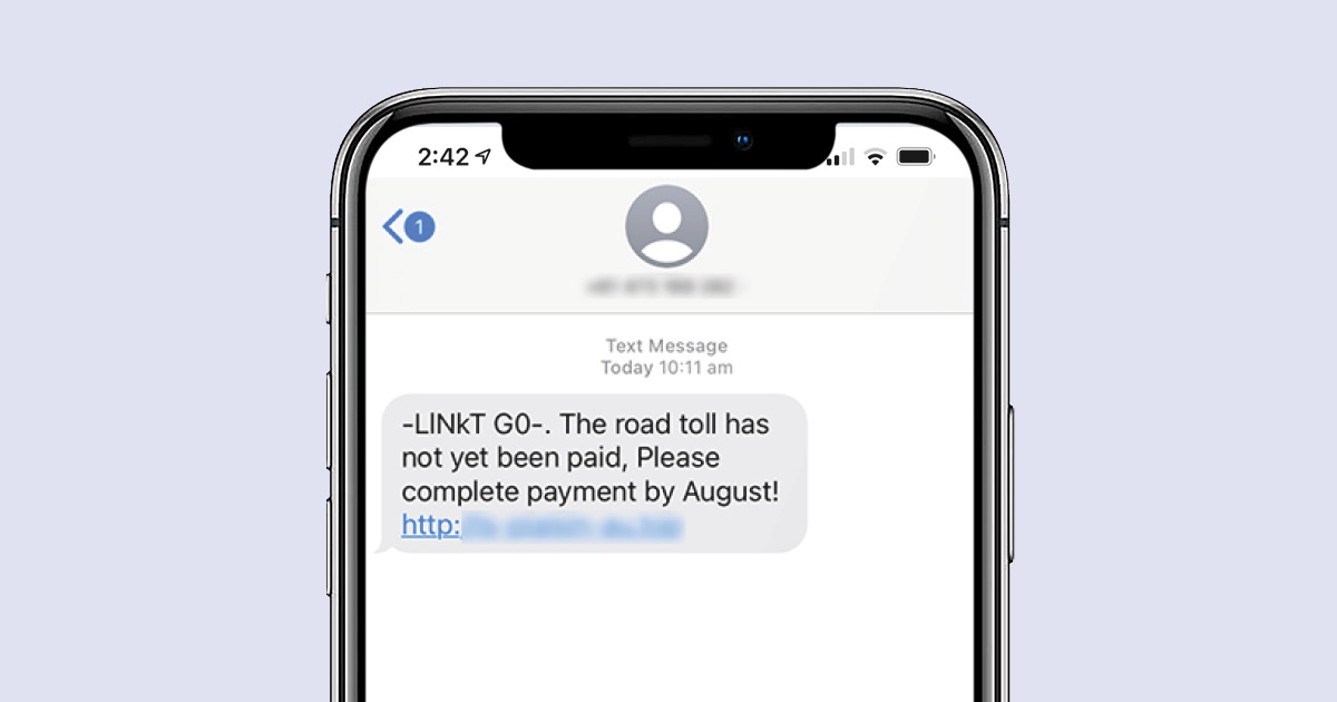 Now toll roads are on a highway to scam hell. | Defence Bank